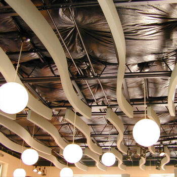 WHISPERWAVE Sound Absorbing Baffles reduce unwanted sound